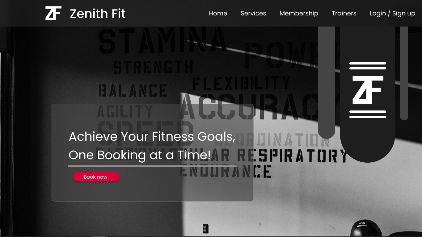Booking Website - Gym